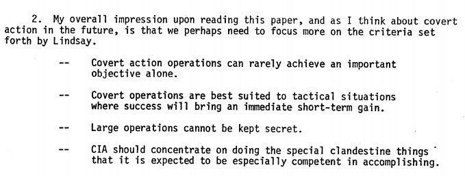 Origins of American Covert Action – Open INT